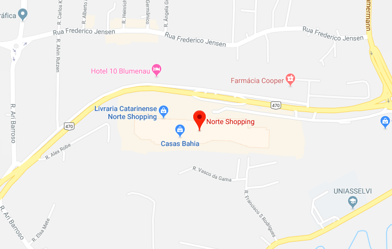 Mapa turístico de Blumenau | Dicas do Nosso Brasil